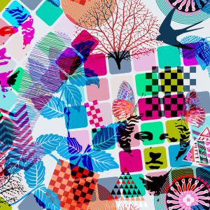 Collage Cascade Duvet Cover | AI Customizable Designer Bedding by ...