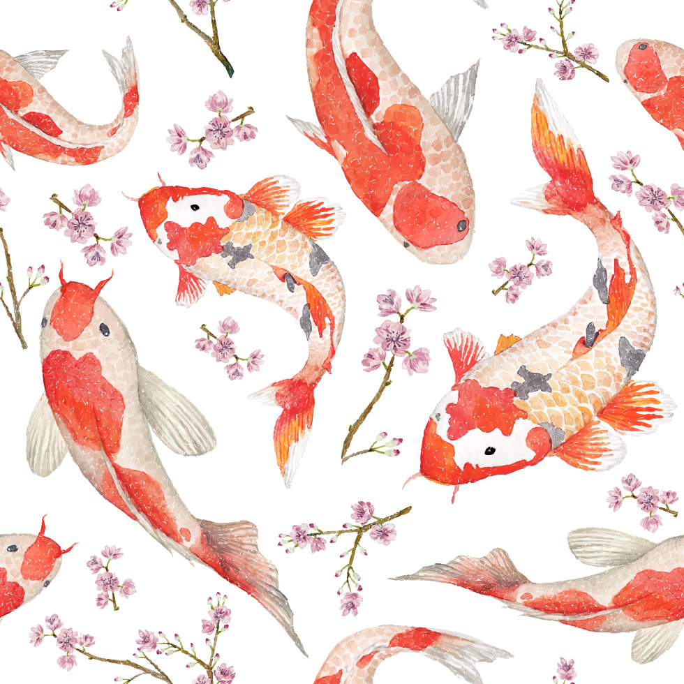 Koi Bed Sheets | AI Customizable Designer Bedding by ARTIFISHARE
